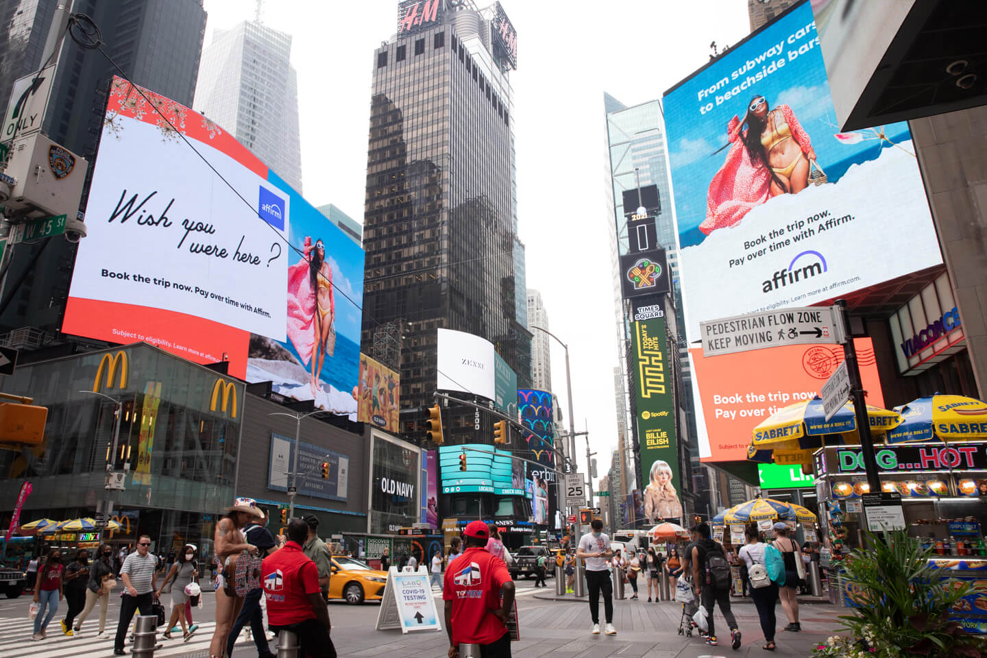 Kiosk brings Affirm travel promo to Times Square and beyond • Kiosk